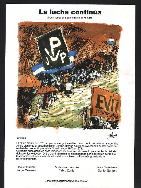 La lucha continúa, documental de Jorge Gusmán – Andar